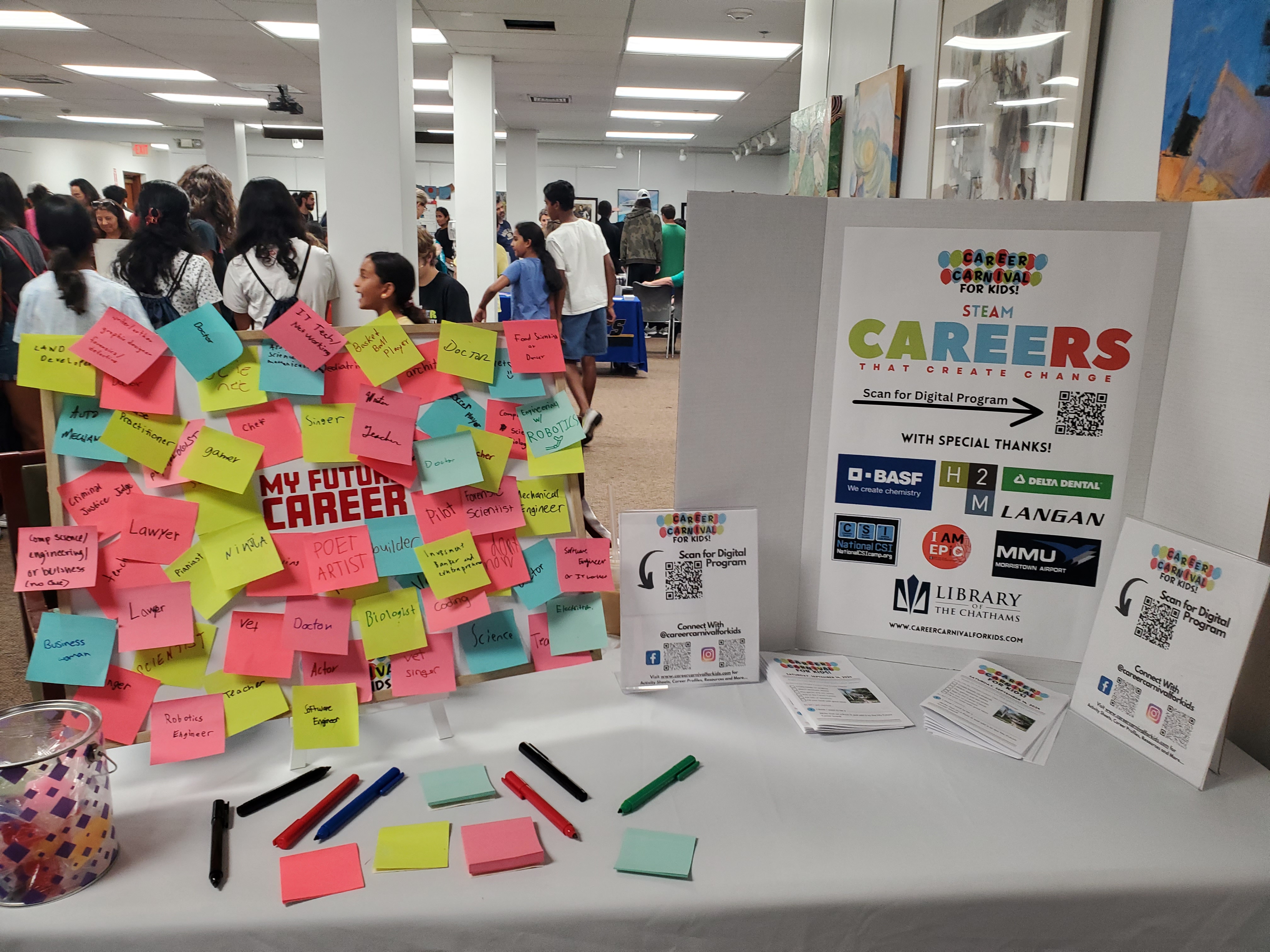 Career Board Entrance Table – Career Carnival for Kids